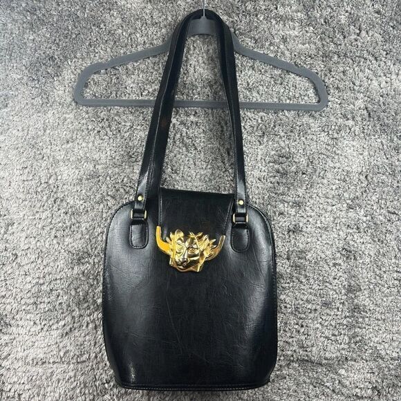 Sasha | Bags | Vintage Sasha 996 Black Leather Gold ...